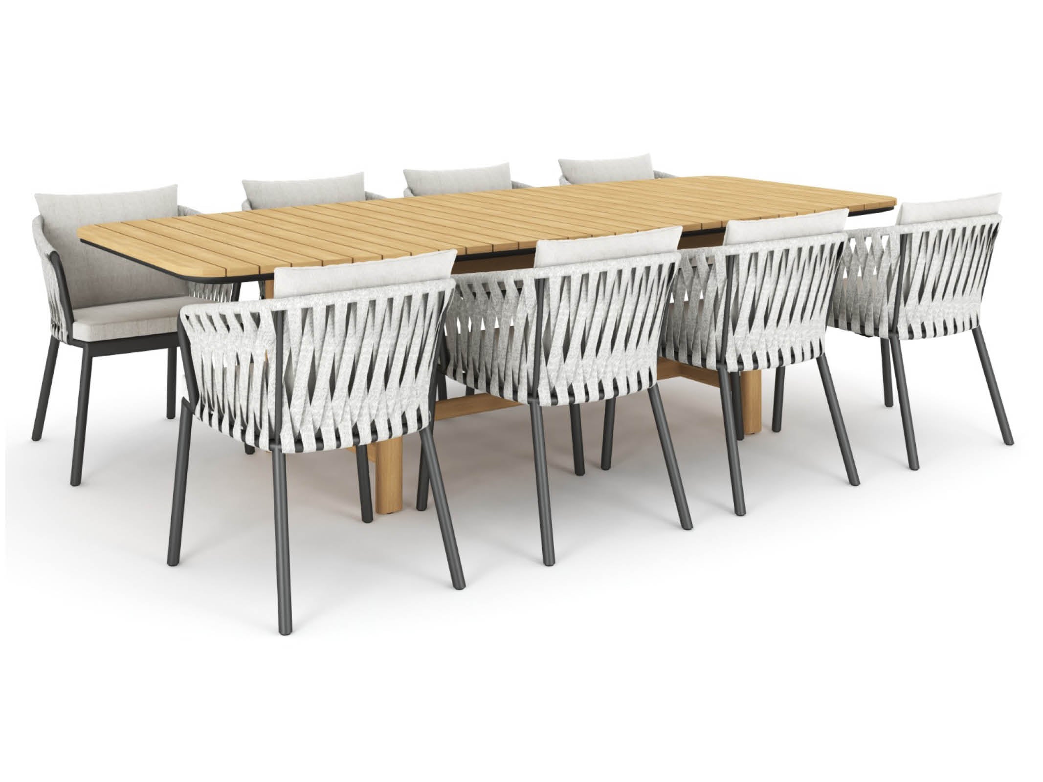 Bight Curved Dining Table Teak by Cove Outdoor | Dawson And Co ...